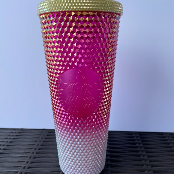 Starbucks | Dining | New 224 Starbucks Pinkruby Ombr Studded Tumbler ...